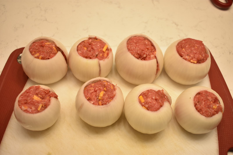 Bacon Wrapped Onion Grenades - Smokin' Pete's BBQ